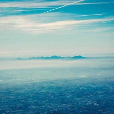 horizon blue gradient view blue sky haze cityscape HD - KDE Store