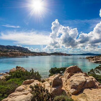 Sunrays beach Reflection Sunset Evening Desktop Wallpaper - KDE Store