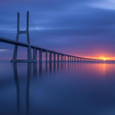 Sunset Evening Golden Hour Bridge HD Wallpaper - KDE Store