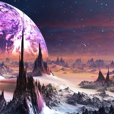 Spiky fantasy art fantasy landscape sci-fi HD Wallpaper - KDE Store