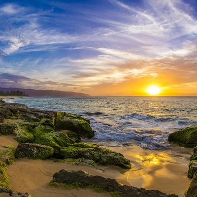 Sunset Beach Nature Wallpaper HD - KDE Store