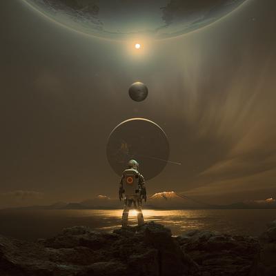 Fantasy Sci-Fi Mountains Sci-Fi Planets Digital Art HD - KDE Store