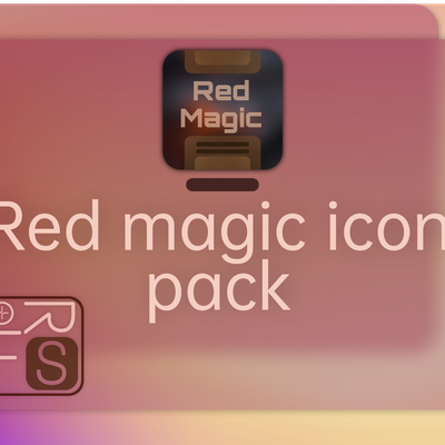 Red magic os icon pack - KDE Store
