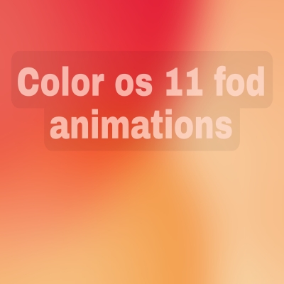 Color os 11 fod animations and icons collection - KDE Store