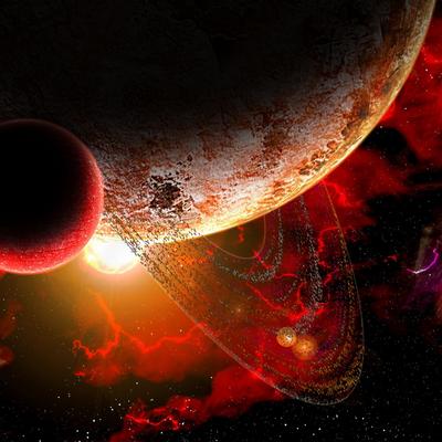 nebula outer planet planets rays space star stars hd wall - KDE Store