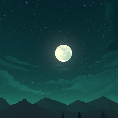 starry sky moon - KDE Store