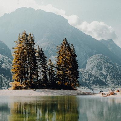 Mountain Mountainous Landforms Lake Natural Landscape - KDE Store