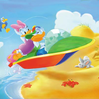 Donald Duck And Goofy Water Skiing Photo Collection Wallpape - KDE Store