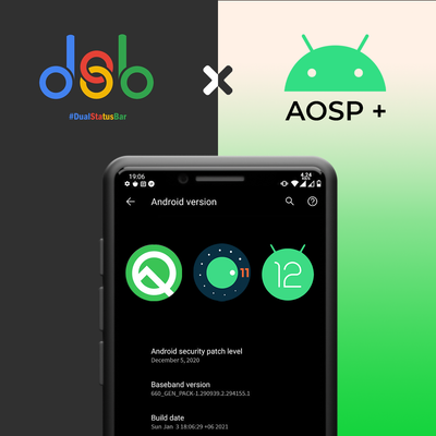 Dual Status Bar - AOSP Plus Rom - KDE Store