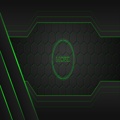 Green Linux hexagon - KDE Store