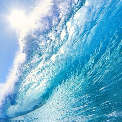 beach waves sunrays - KDE Store