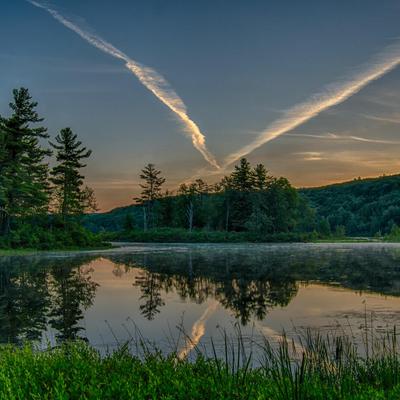 lake reflection evening - KDE Store