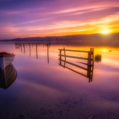 sunrays dawn golden hour - KDE Store