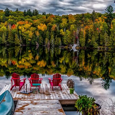 lake reflection pier - KDE Store