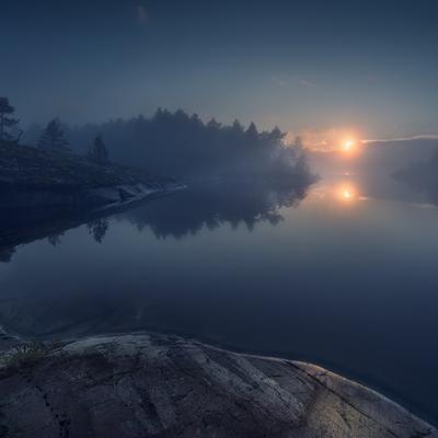 lake reflection fog dawn - KDE Store