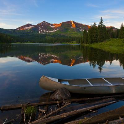 lake reflection boat pier - KDE Store