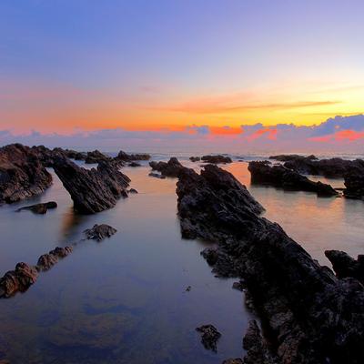 sunset evening lake reflection - KDE Store