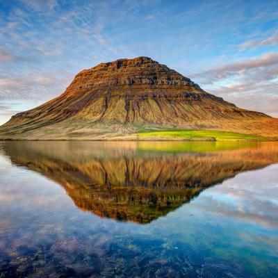 clouds sunset nature lake reflection mountain - KDE Store