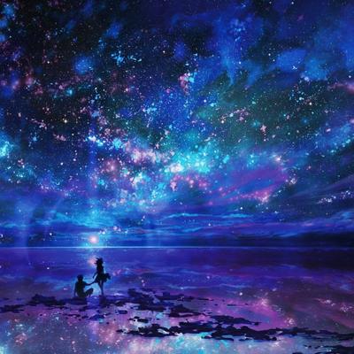 sea stars night reflection shore lovers beach - KDE Store