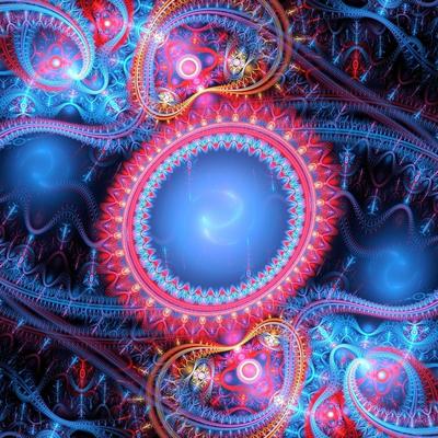 line circles background patterns curves fractal - KDE Store