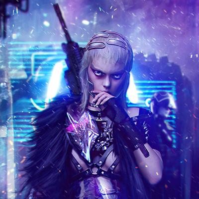 Cyberpunk Assassin Girl 4k - KDE Store