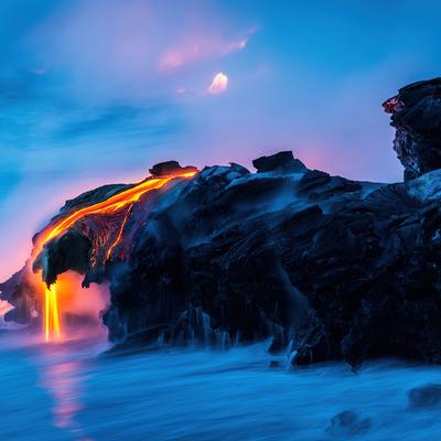 Rocks Lava Clouds Mist Shore - KDE Store