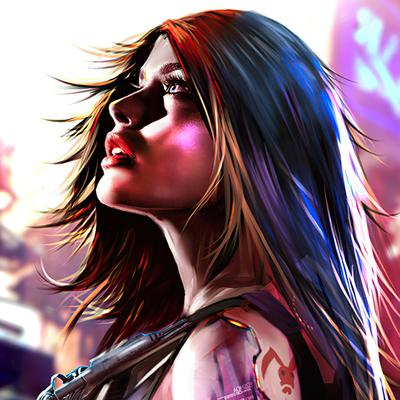 Red Rabbit Cyberpunk Girl 4k - KDE Store