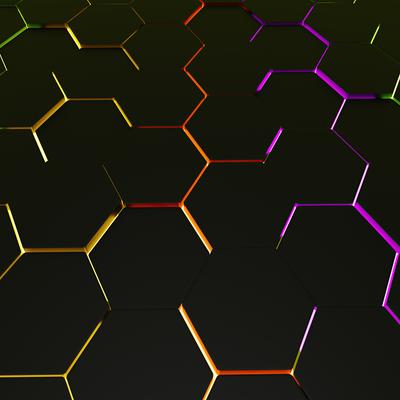 Glowing Hexagon 5k - KDE Store