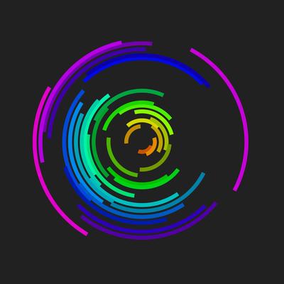 Circle Lines Abstract - KDE Store