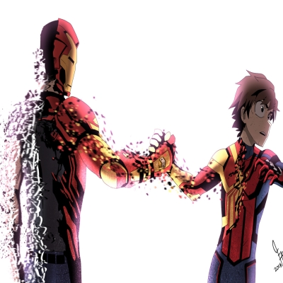 Iron Man And Spiderman Turned To Dust - KDE Store
