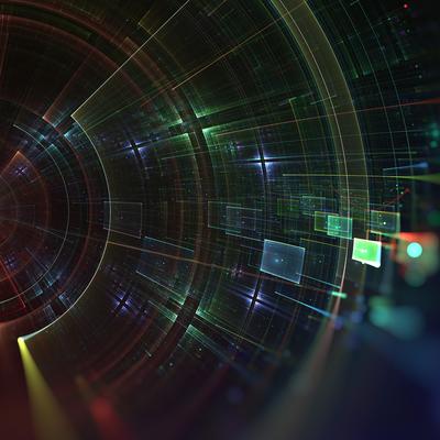 Cyber Hud Fractal Art 4k - KDE Store