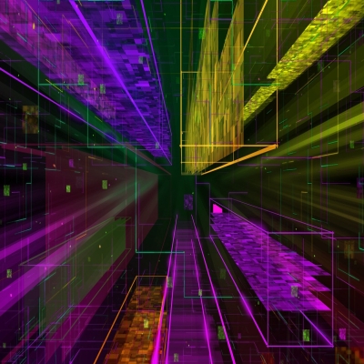 Data City Large Fantastic Digital Abstract 4k - KDE Store