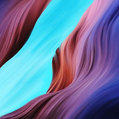 Gorge Colorful Waves Minimal 5k - KDE Store