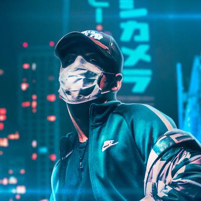 Hat Face Covered Mask Neon City 4k - KDE Store