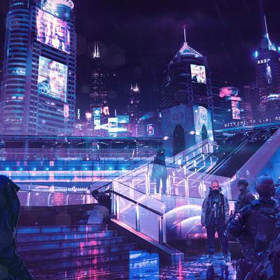 Cyberpunk Neon City - KDE Store