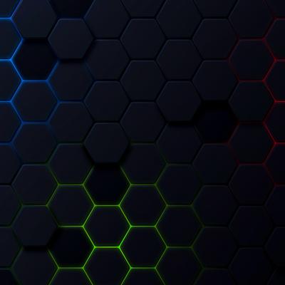 Polygon Shapes Dark 5k - KDE Store