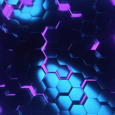 Polygon Shapes Shining Dark 4k - KDE Store