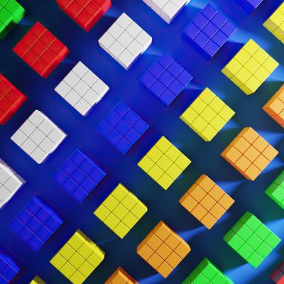 Colorful Cubes Minimal 4k - KDE Store