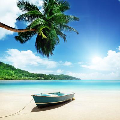 Boat Clear Sky Clouds Sea 5k - KDE Store