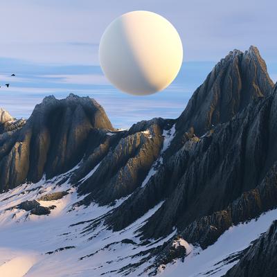 Mountains 3d Planet Illustration - KDE Store