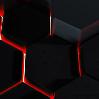 Lava Polygon Glowing 3d Abstract 4k - KDE Store