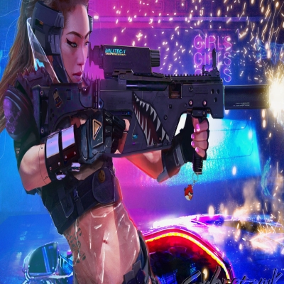 Asian Girl Cyberpunk 2077 - KDE Store