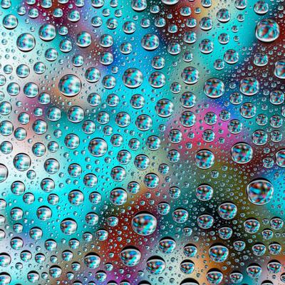 Water Drop Tapestry Colorfulness Azure Wallpaper - KDE Store