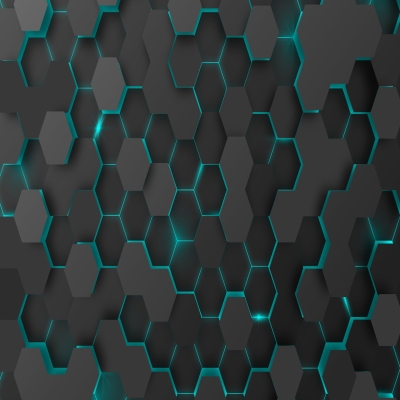 Hexagon Honeycomb Azure Line Aqua Full HD - KDE Store