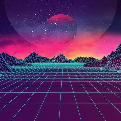 Retro Wave Scandroid Sun HD WALLPAPER - KDE Store