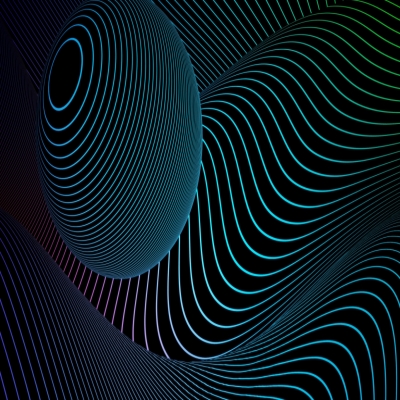 3D Dimensional sphere lines curves abstract wallpaper - KDE Store