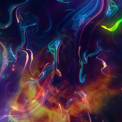 Visual effect abstract dark colorful wallpaper background - KDE Store