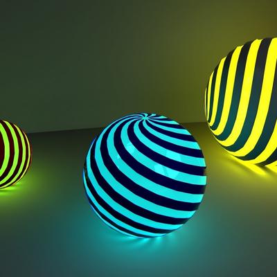 Neon Abstract Balls - KDE Store