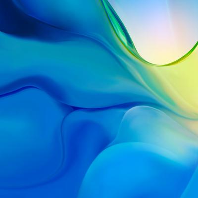 Wavy waves gradient blue-green Huawei P30 stock - KDE Store