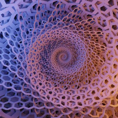 Hexagonal Spiral abstract pattern art wallpaper background - KDE Store